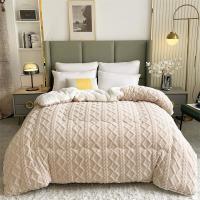 China Warm Chunky Thickened Winter Velvet Sherpa Quilt Weight Blanket for sale
