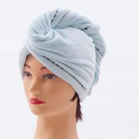 China Home Custom Logo Hair Towel Microfiber Quick Dry Hair Drying Towel Wrap Turban for sale