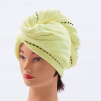 China Home Custom Logo Hair Towel Microfiber Quick Dry Hair Drying Towel Wrap Turban for sale
