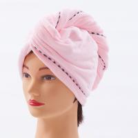 China Home Custom Logo Hair Towel Microfiber Quick Dry Hair Drying Towel Wrap Turban for sale