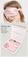 China Silk Charmeuse Box Pillow Case and Satin Eyemask Set for All-Season Sleeping One Size for sale