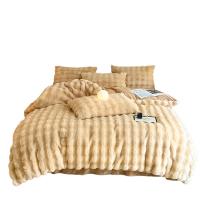 China Bedding Sheet Set Bed Cover Luxury Bed Sheets Solid Colorful Rabbit Velvet for sale
