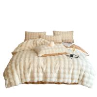 China Bedding Sheet Set Bed Cover Luxury Bed Sheets Solid Colorful Rabbit Velvet for sale