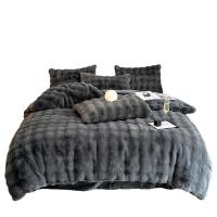 China Bedding Sheet Set Bed Cover Luxury Bed Sheets Solid Colorful Rabbit Velvet for sale