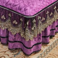 China 4 Pcs Winter Bed Spreads Cover Skirt Set with Embroidery of 100% Polyester Material for sale