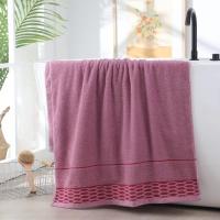China Pure Cotton Dark Color Bath Towel Absorbent Quick Drying Perfect for Household for sale