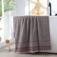 China Pure Cotton Dark Color Bath Towel Absorbent Quick Drying Perfect for Household for sale
