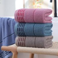 China Pure Cotton Dark Color Bath Towel Absorbent Quick Drying Perfect for Household for sale
