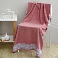 China Cotton Flower Bath Towel for Household Dark Color Quick Drying and Water Absorption for sale