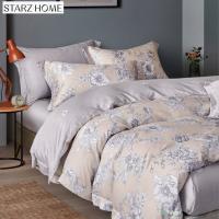 China Viscose and Cotton Filling 100% Cotton Bedsheets Set for Luxurious Floral Bed Cover for sale