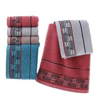 China Quick Drying Shower Towel Gift Set with Striped Pattern and 100% Cotton Dark Towels for sale