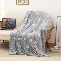 China 500g Festival Pattern Glow-in-the-Dark Blanket Cover for Office Nap Air Conditioning for sale