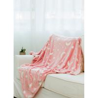 China 500g Festival Pattern Glow-in-the-Dark Blanket Cover for Office Nap Air Conditioning for sale