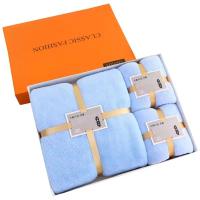 China Soft and Absorbent Home Hotel Spa Bath Towel Set Gift in Thick Coral Fleece Microfiber for sale