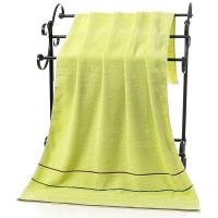 China Six Color Striped Bath Towel Set Sustainable Thick Absorbent Cotton Great for Gifting for sale