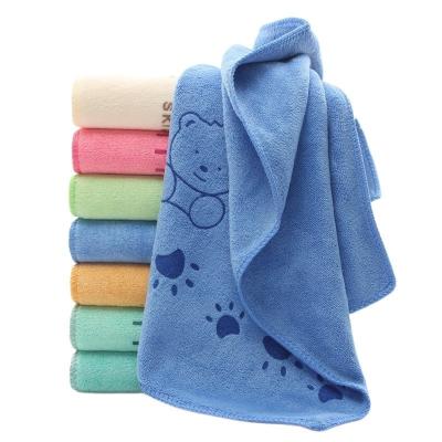 China Thickened Microfiber Face Towel Featuring Adorable Rabbit Head Design for Soft Touch for sale