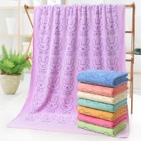 China Thickened Microfiber Face Towel Featuring Adorable Rabbit Head Design for Soft Touch for sale