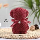 China Solid Color Bunny Bear Shape Coral Velvet Hand Towel Polyester Towel for All Ages for sale