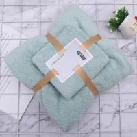 China 300 GSM Coral Fleece Face Bath Towel Set for Home Hotel Spa from OEM Manufacturers for sale