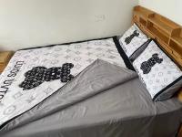 China 180GSM Cartoon White Bear Head Bear Design Bedding Sets Collection Fitted Sheet Bed Cover Sheet Pillowcase for sale