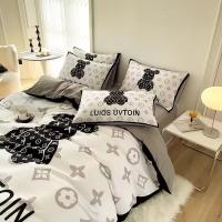 China 180GSM Cartoon White Bear Head Bear Design Bedding Sets Collection Fitted Sheet Bed Cover Sheet Pillowcase for sale