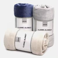 China Super Soft Microfiber Flannel Blanket with European and American Style Construction for sale