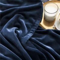 China Super Soft Microfiber Flannel Blanket with European and American Style Construction for sale