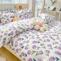 China 2024 Trend Simple Skin-Friendly Cotton Four-Piece Set for a Natural and Organic Bed for sale