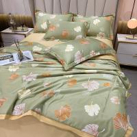 China Luxury Princess Washed Silk Bedding Set 4 Pcs Filled with Soft and Breathable Bed Sheet for sale