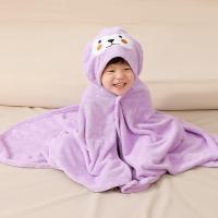 China Quick-Drying Children's Coral Velvet Bathrobe Suitable for Home in Autumn and Winter for sale
