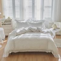 China 2024 Luxury Bohemian Princess Tassels Jacquard Duvet Cover Set with Customized Logo for sale