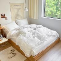 China 2024 Luxury Bohemian Princess Tassels Jacquard Duvet Cover Set with Customized Logo for sale