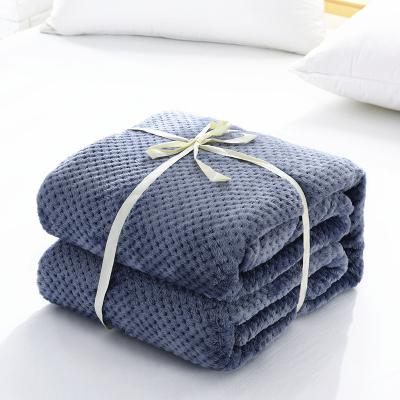 China Plain Style Flannel Fleece Sofa and Knee Blanket for Chilly Nights for sale
