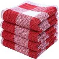 China Thickened Square Waffle Towel Custom Pure Cotton Honeycomb Towel for Promotion Gift for sale
