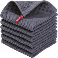 China Home OEM Acceptable Easy-to-Clean Kitchen Towel Set with Hook and Waffle Square Design for sale
