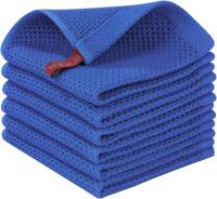 China Home OEM Acceptable Easy-to-Clean Kitchen Towel Set with Hook and Waffle Square Design for sale