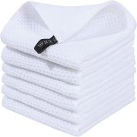 China Home OEM Acceptable Easy-to-Clean Kitchen Towel Set with Hook and Waffle Square Design for sale