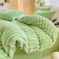 China Elevate Your Bedding Game with Hot Furry Rabbit Faux Fur Fluffy Plush Duvet Cover Set for sale