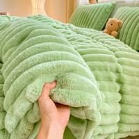 China Elevate Your Bedding Game with Hot Furry Rabbit Faux Fur Fluffy Plush Duvet Cover Set for sale
