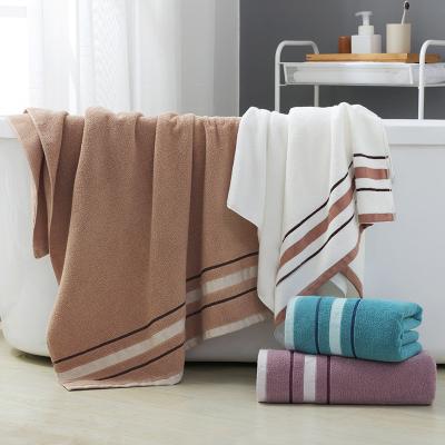 China Broken Towel Cotton Bath Set 32 Strands Soft and Absorbent with Embroidered Logo for sale