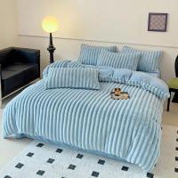 China Polyester Filling Hot Rabbit Faux Fur Fluffy Plush Warm Duvet Cover Set for 2.0m Bed for sale