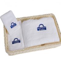 China Delivery Time 7-15 Days Custom Logo 100% Cotton White Hotel Towels for Bathroom for sale