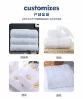 China Delivery Time 7-15 Days Custom Logo 100% Cotton White Hotel Towels for Bathroom for sale