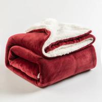 China Soft Knitted 130*110cm Reversible Polyester Blanket Microplush Custom Color Plush Throw for sale