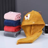 China Unisex Shower Cap Dry Hair Towel Custom Thickening Elastic Bathing Cap for Sustainable for sale