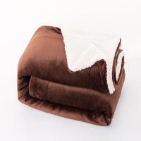China Soft Knitted 130*110cm Reversible Polyester Blanket Microplush Custom Color Plush Throw for sale