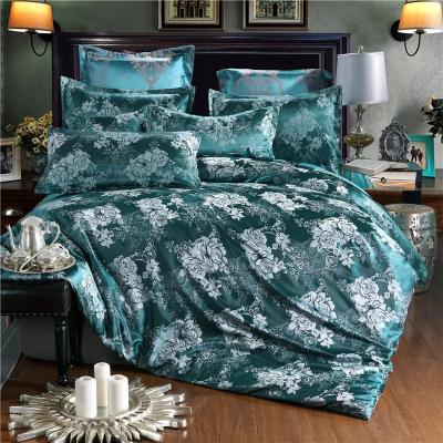 China National Standards Color Fastness Grade Satin Silk Hotel Bedding Sets in European Style for sale