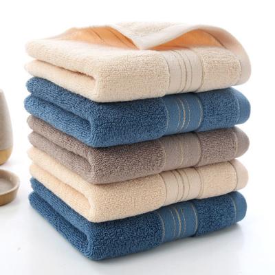 China Golden Washable Household Towel made of 100% Cotton for Quick Drying and Absorbency for sale