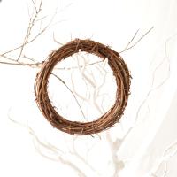 China Festive Window and Door Hanging Rattan Ring Artifi for 35cm Natural Grapevine Wreaths for sale