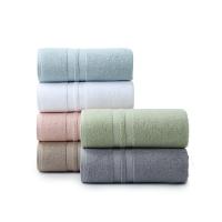 China Thickened Striped Pattern Hotel Towel Set Made of Pure Cotton Fabric for Luxury Bathing for sale